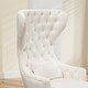 Upholstered Tufted Velvet High Wingback Accent Chair - Bed Bath ...