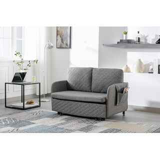 Convertible Sleeper Sofa with Pull Out Bed, Small Loveseat Futon Sofa ...