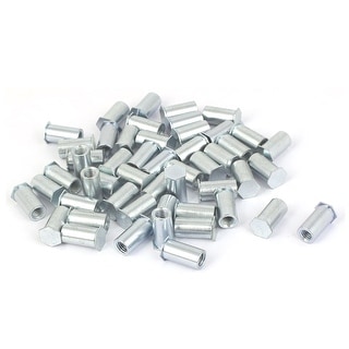 M5 x 14mm Hex Head Zinc Plated Blind Self Clinching Standoffs 50 Pcs ...