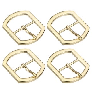 4Pcs Single Prong Belt Buckle Square Center Bar Buckles for Belt - Bed ...