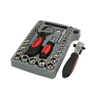 RoadPro 45-Piece Stubby Tool Set with Case Multi-Function Tool Sets ...