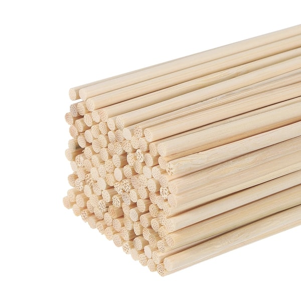 Wooden Dowel Rods,50cm/20" Round Dowel Rod,3mm/0.12" Stick,100 Pack ...