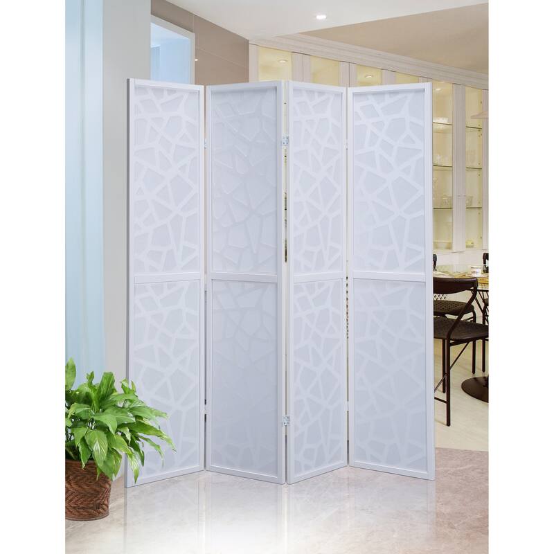 4 Panel Screen Room Divider - Overstock - 40668388
