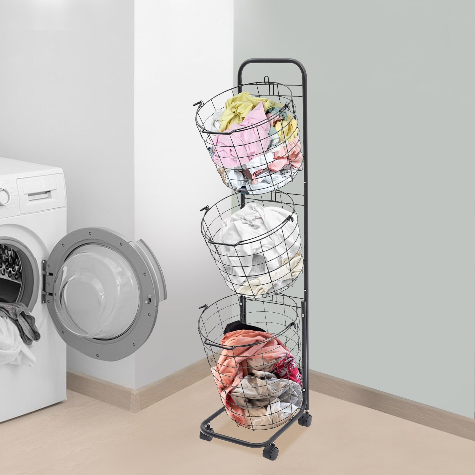 laundry room sorting baskets