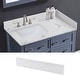 21.25 in. Engineered Marble Side Splash For Cabinet Vanity - Bed Bath ...