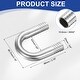 Hose Barb Fittings, Stainless Steel U Shaped Joint Connector Barbed ...