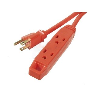 Plastic Orange Outdoor Triple Outlet American Imaginations - Bed Bath ...