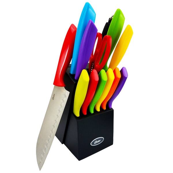 colourful knife block