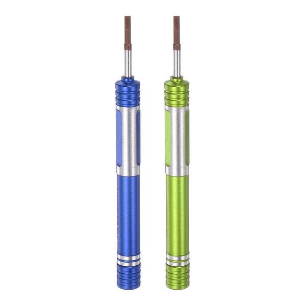 2pcs Precision Screwdriver 2.5mm Slotted Magnetic Head Pen Shape Screw ...