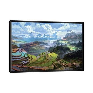 iCanvas "Rice Terreces" by Ferdinand Ladera Framed Canvas Print - Bed ...