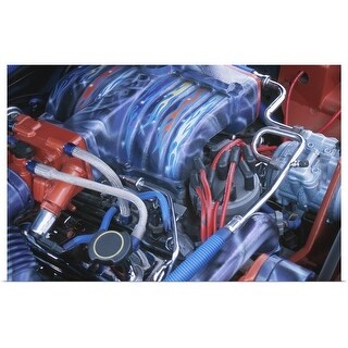 "Car engine" Poster Print - Multi - Bed Bath & Beyond - 16378837