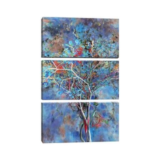 iCanvas "Autumnal Tree" by Angel Estevez 3-Piece Canvas Wall Art Set ...