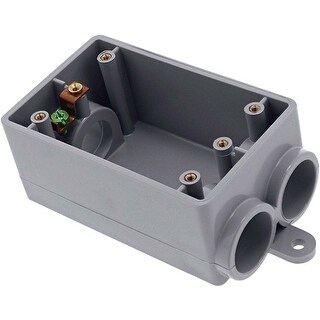 IPEX Kraloy 1-Gang PVC Molded FSCC Wall Box, 1/2 In. - 1 Each - Bed ...