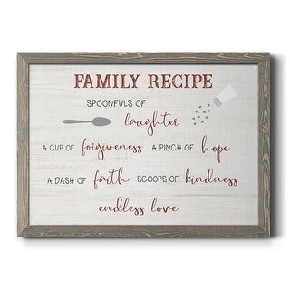 Endless Love Family Recipe-Premium Framed Canvas - Ready to Hang - Bed ...