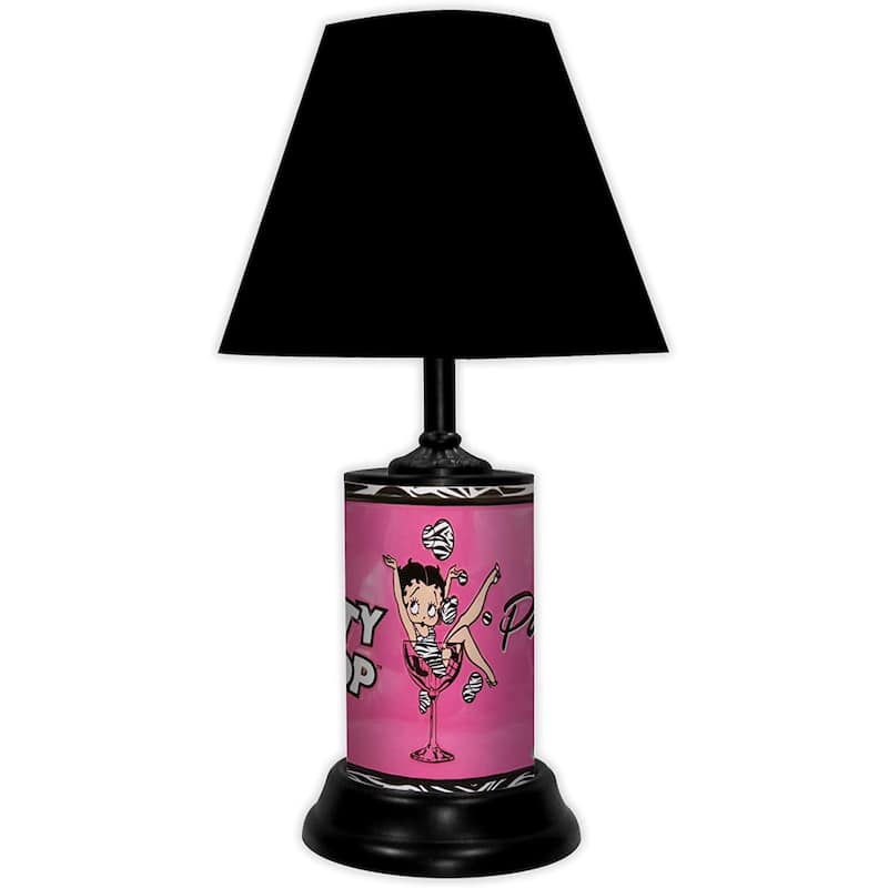 Betty Boop 18-inch Desk/Table Lamp with Shade - Party Girl - 18x10x10 ...