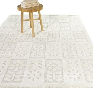 Hayden Modern Floral Area Rug - Bed Bath & Beyond - 39378685