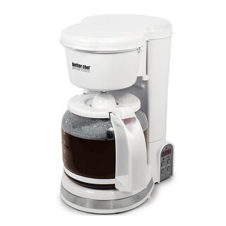 Better Chef 12-cup digital programmable coffeemaker white - Bed Bath ...
