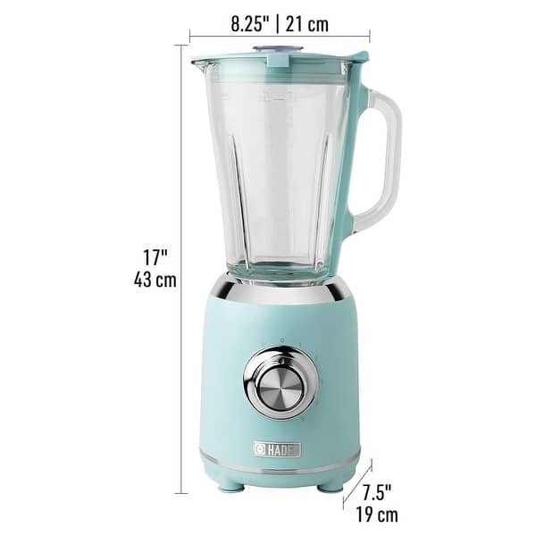 Haden Heritage Retro Style 56 Ounce 5 Speed Blender with Glass Jar ...
