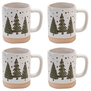 Ceramic Pine Tree Mug (Set of 4) - Bed Bath & Beyond - 40979930