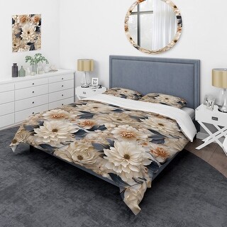 Designart "Ethereal Serenity Boho Pattern" Blue cottage bedding covert ...