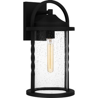 Reece 1-Light Earth Black Outdoor Wall Lantern - Bed Bath & Beyond ...