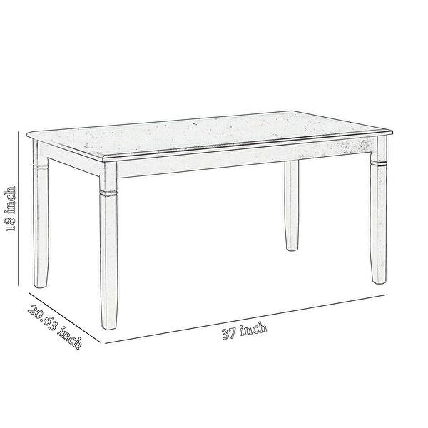 Rectangular Shape Wooden Coffee Table with Chamfered Legs, Cherry Brown ...