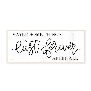 Stupell Some Things Last Forever Inspirational Text Phrase Wood Wall ...