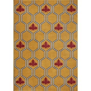 Yellow and Red Honey Bee Area Rug - Bed Bath & Beyond - 34737066