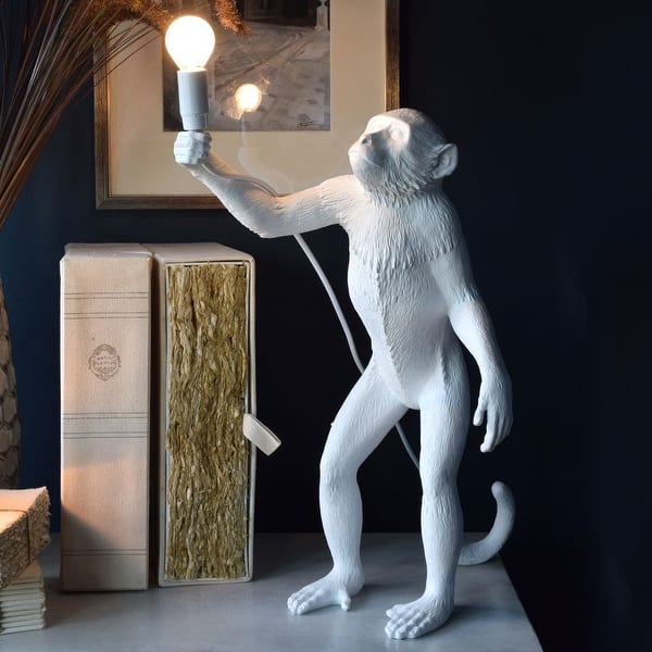 monkey standing lamp