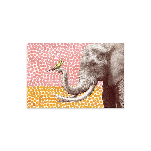 Elephant and Bird II Print On Acrylic Glass by Eric Fan - Bed Bath ...