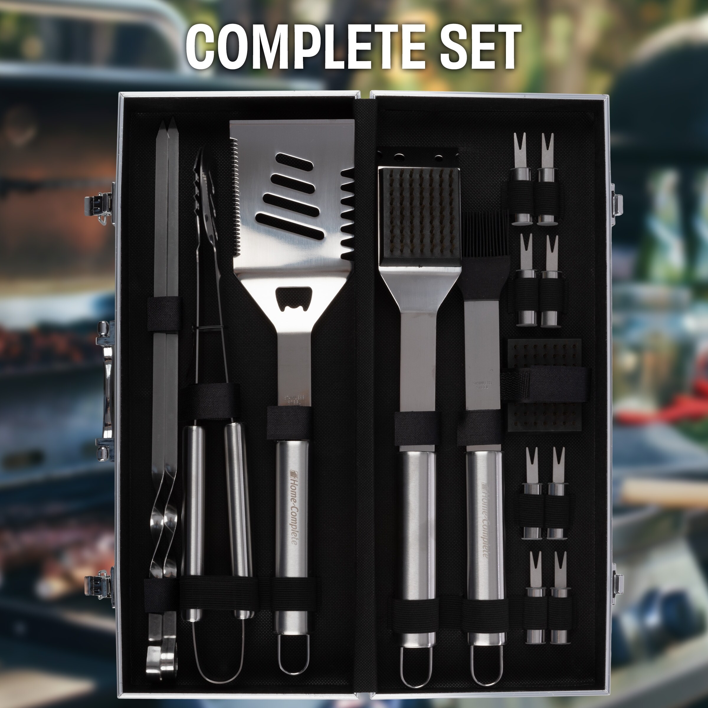bbq tool kit and case