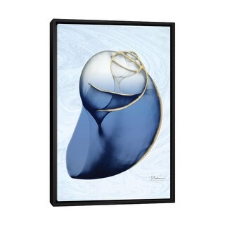 iCanvas "Marble Indigo Snail II" by Albert Koetsier Framed - Bed Bath ...