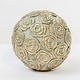 Light Green With Gold Floral Pattern Ball Decoration - Bed Bath ...