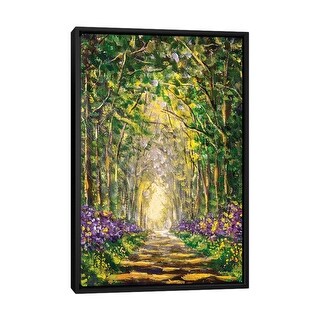 iCanvas "Sunny Footpath Road In Sunlight Park" by Valery Rybakow Framed ...