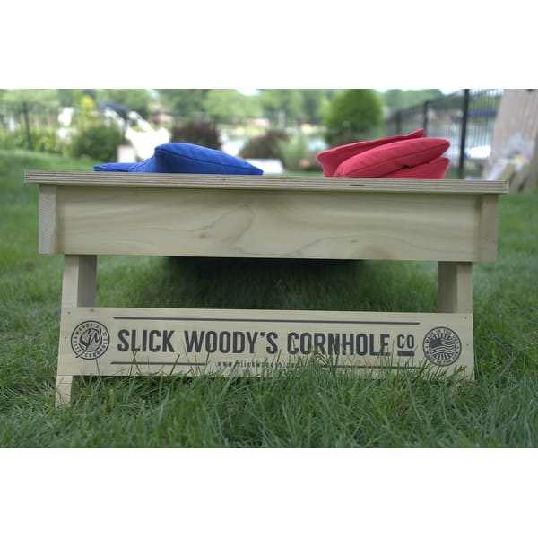 Country Living Thin Wood Plank Backyard Cornhole Board Set (Includes 8 Bags) - N/A - Bed Bath ...