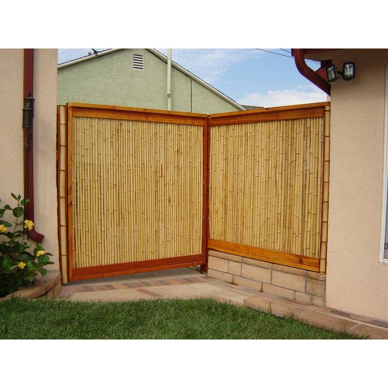 Natural Decorative Bamboo Poles 1" D x 6' H (25-Pack) - Overstock ...