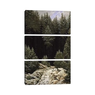 iCanvas "Early Snow, c.1828" by Caspar David Friedrich 3-Piece Canvas ...