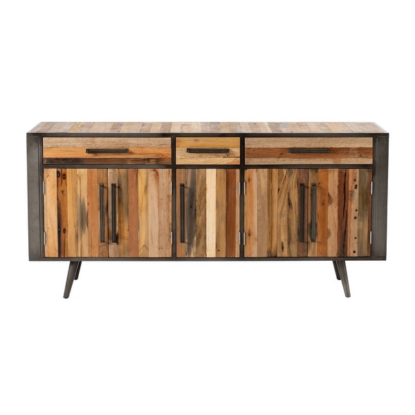 Natural wood buffet server store