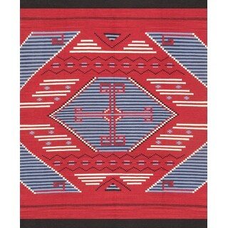 Pasargad Home Tuscany Red Wool Reversible Area Rug - 8' 2'' X 9'11 ...