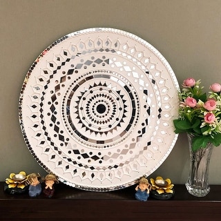 Sol Living Home Decor Lippan Art Mirror Wall Decor Handmade Wall Art ...