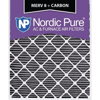 Nordic Pure 30x36x2 Geothermal MERV 8 Pleated Plus Carbon AC Furnace ...