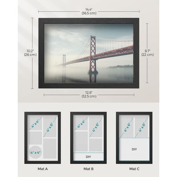 A4 Shadow Box Frame Memory, Display Case for Desk Wall Decor - Bed Bath ...