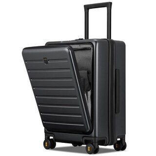 Carry On Luggage with Compartment, 20" Hard Shell Rolling Suitcase with ...