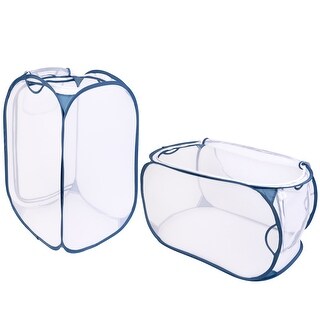 Smart Design Mesh Pop Up Flip Laundry Hamper and Basket - Bed Bath ...