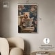 Bear Cub in Garden Toilet Bathroom Wall Art Wrapped Canvas Print by Art ...