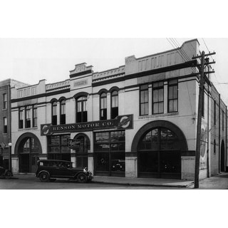 Phillips Building Black and White Gallery Wrapped Canvas - Bed Bath ...