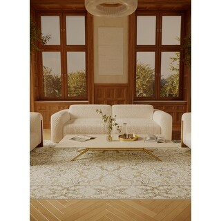 Ginza Six Washable Garland Radiant Green Area Rug - Bed Bath & Beyond ...