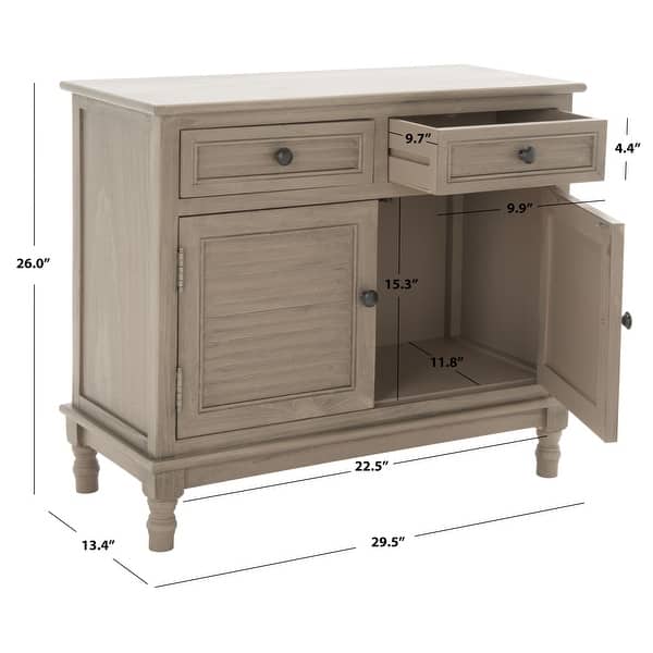 SAFAVIEH Tate 2-Drawer 2 Door Sideboard - 29.5"Wx13.4"Lx26"H - Bed Bath ...