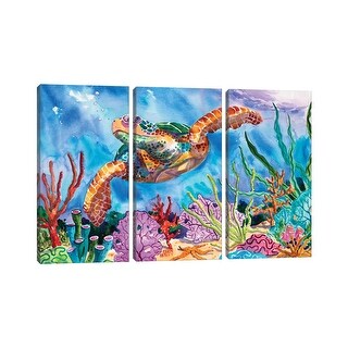 iCanvas "Reef Rider" by Ellen Negley 3-Piece Wall Art Set - Bed Bath ...
