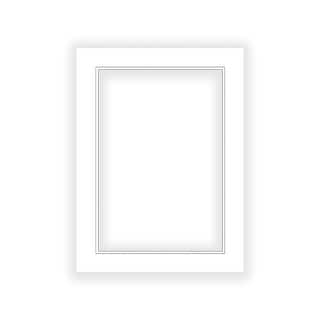 8x10 Mat for 6x8 Photo - White on White Double Mat Matboard for Frames ...